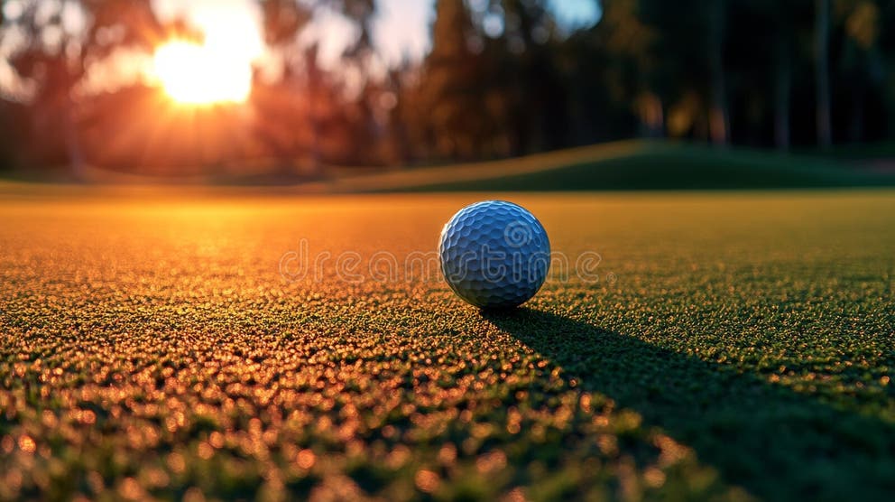 A Beautiful Golf Course is the Setting As a Golfer Gets Ready To Tee ...