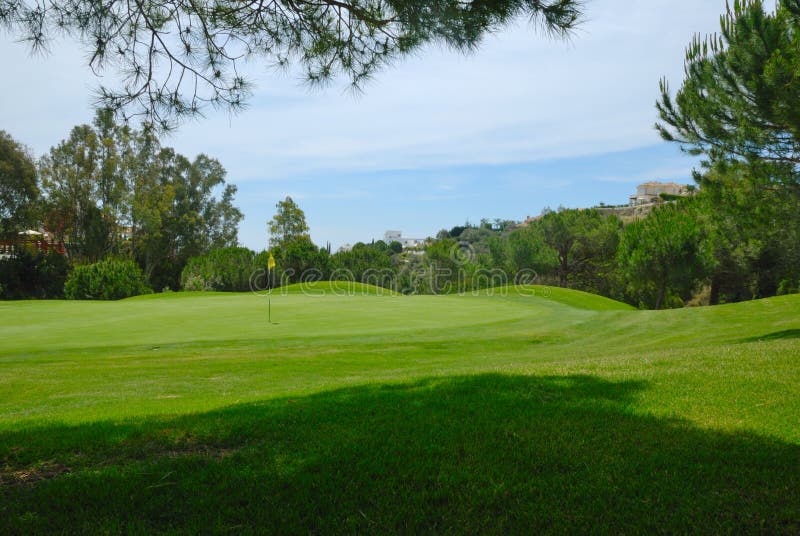 Beautiful golf hole stock image. Image of beautiful, hole - 25536295