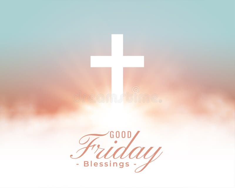 Beautiful Good Friday Event Background with Shiny and Smoke Effect ...