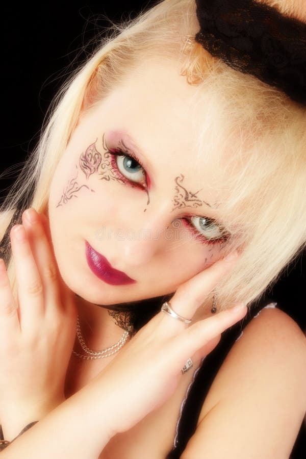 Beautiful Goth German Teen stock image. Image of head - 1312847