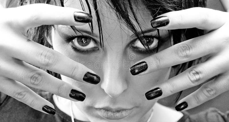 Mysterious and Beautiful Goth Woman Stock Photo - Image of darkish ...