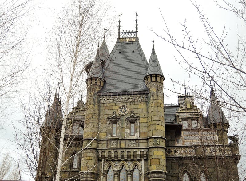 Beautiful Gothic Castle in Samara Region. 20 April 2017 Editorial Stock ...