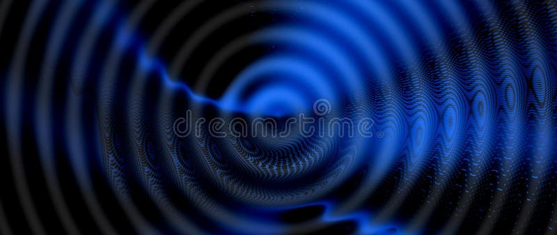 Gradient Blue Hypnosis Spiral. Abstract Background Stock Illustration ...