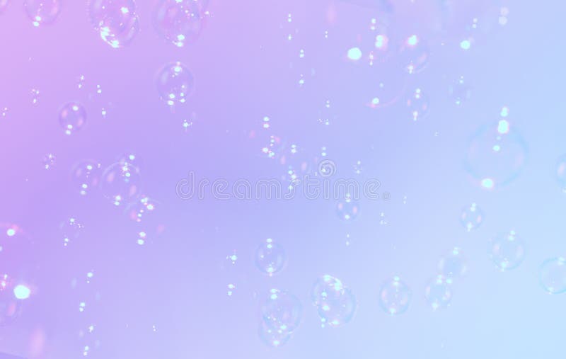 Beautiful Gradient Colors Purple, Blue Background with Soap Bubbles ...