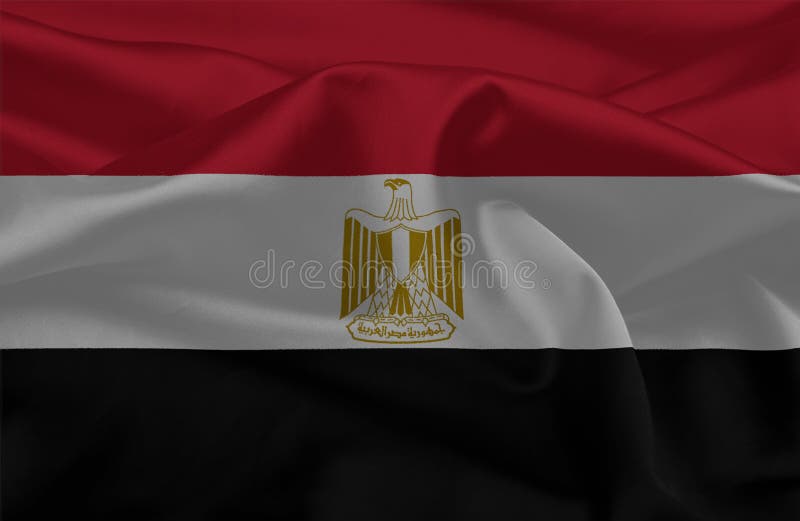Egypt flag design 1 stock illustration. Illustration of insignia ...