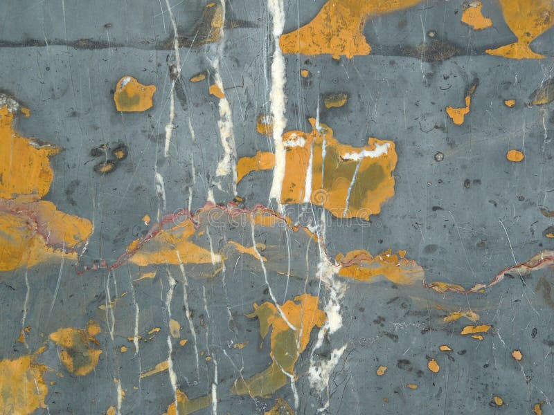 Beautiful Gray Stone with Orange and White Spots Stock Photo - Image of ...