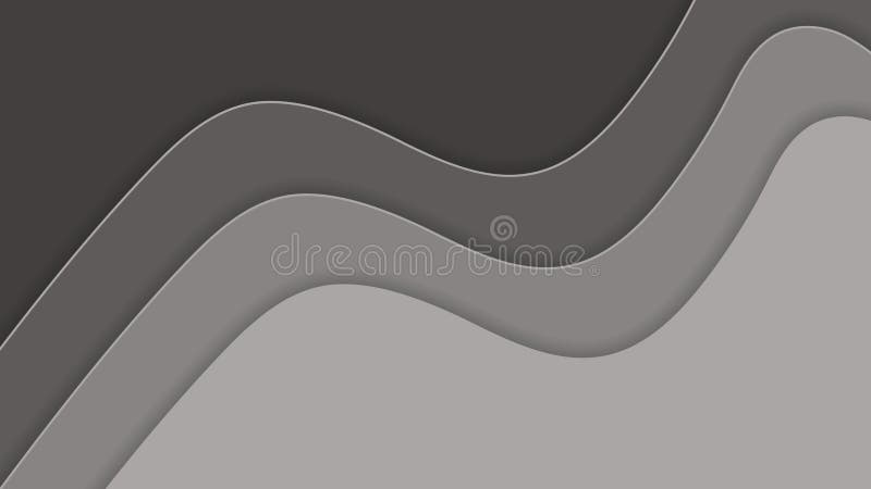 Beautiful Gray Wavy Background is Made in Layer Style Stock Vector ...
