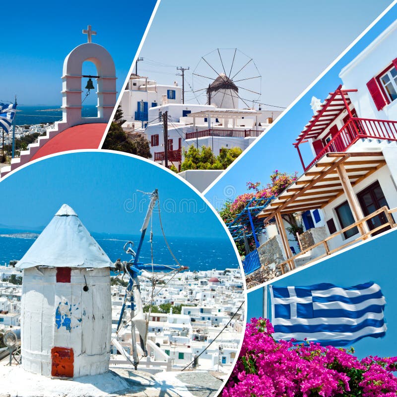 The Beautiful Greek Island, Mykonos Stock Image - Image of greek ...