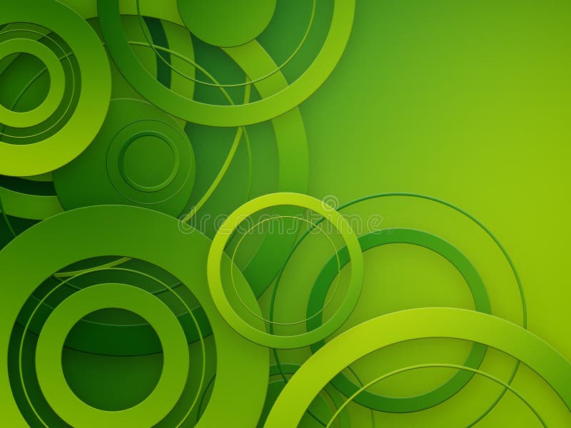 Green Circular Abstract Background Stock Illustration - Illustration of ...