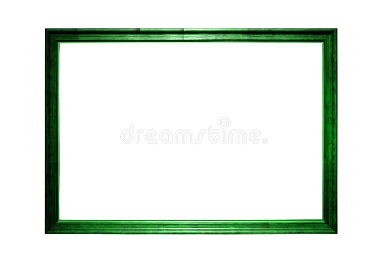 Beautiful Green Frame Isolated on White Background Stock Photo - Image ...