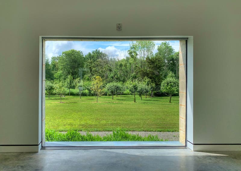 Beautiful Green Garden from an Exit Stock Photo - Image of green, wall ...