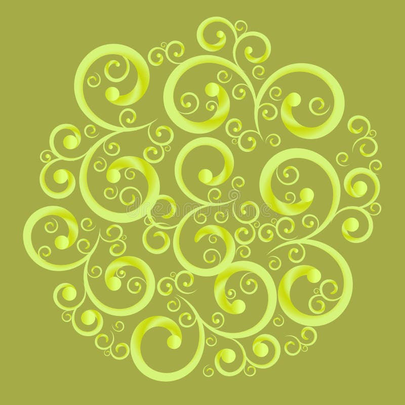 Beautiful green pattern stock illustration. Illustration of beautiful ...