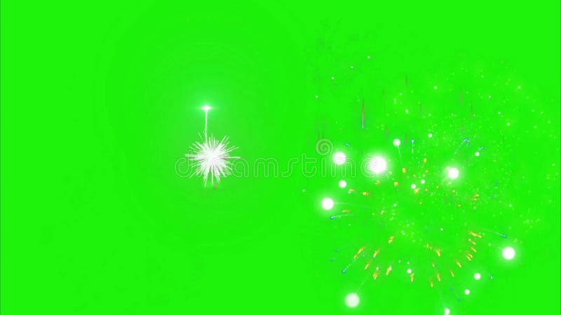 Beautiful Green Screen Fire Crackers Fire Fireworks Stock Video - Video ...