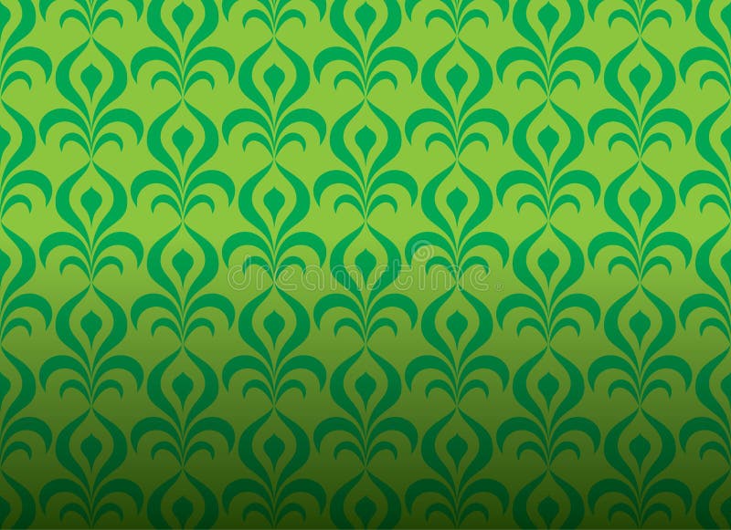 Beautiful Green Shape Pattern Stock Vector - Illustration of green ...