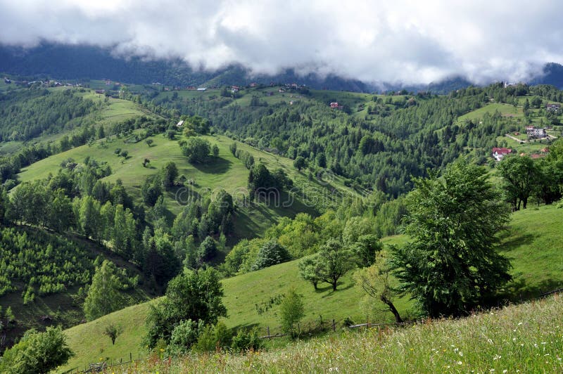 Beautiful Green, Vibrant Mountains Stock Photo - Image of paradise ...