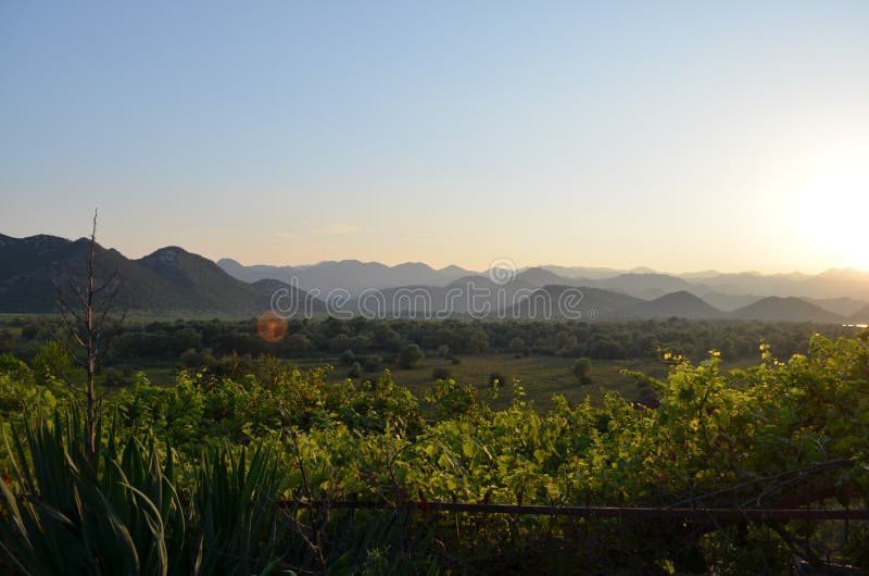 Beautiful Green View on the Mountain Stock Image - Image of elevation ...
