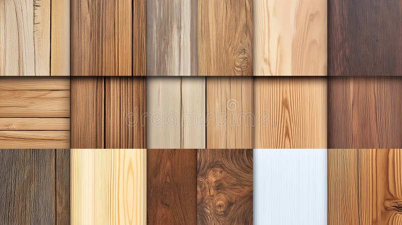 A Beautiful Grid of Wooden Panels, Showcasing Different Shades and ...