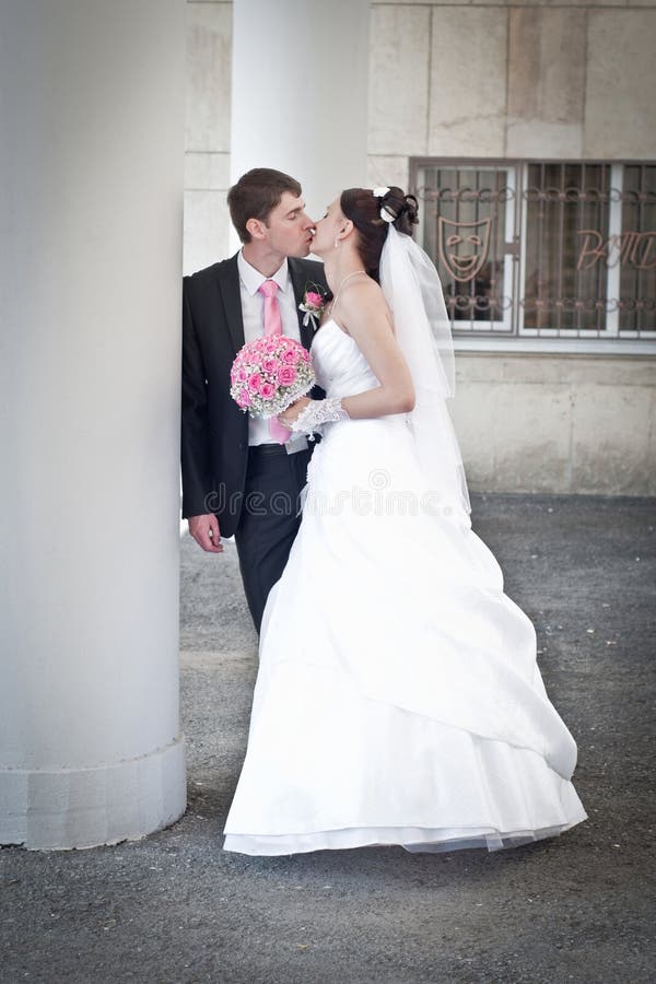 Beautiful groom and bride stock image. Image of brides - 26977749