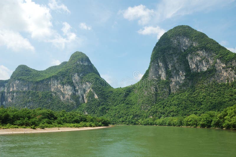 Beautiful Guilin stock photo. Image of river, guilin - 24886924