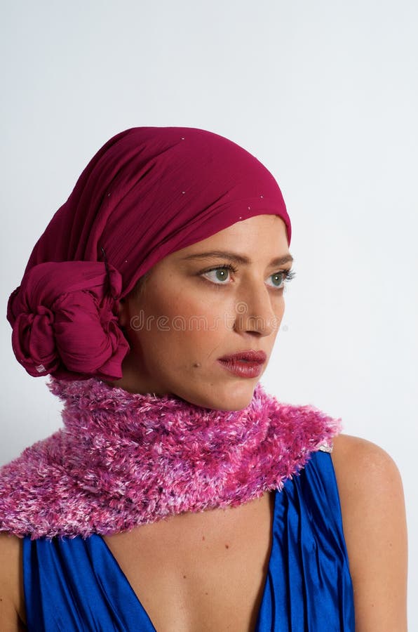 Beautiful Gypsy Model stock photo. Image of pink, posing - 12356834
