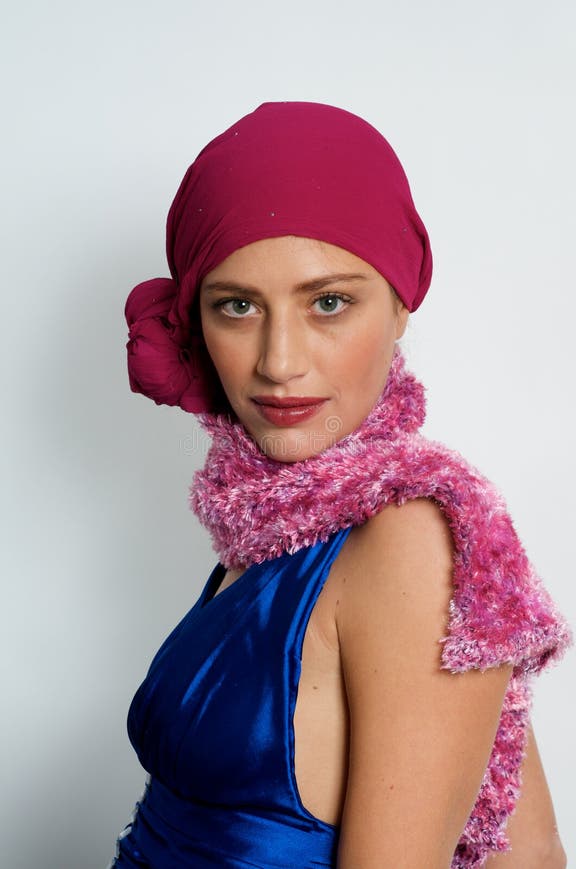 Beautiful Gypsy Model stock image. Image of cover, scarf - 12356987