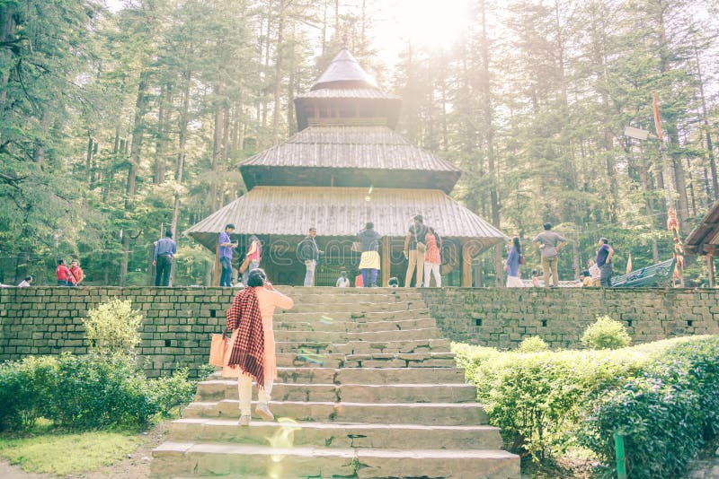 Beautiful Hadimba Devi Temple in Manali, India Editorial Photography ...