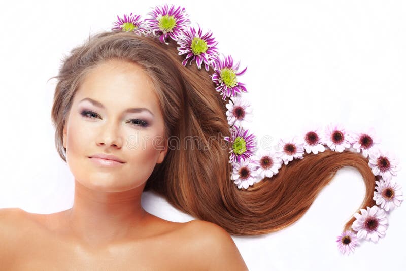 Beautiful hair stock photo. Image of cheerful, attractive - 10897074