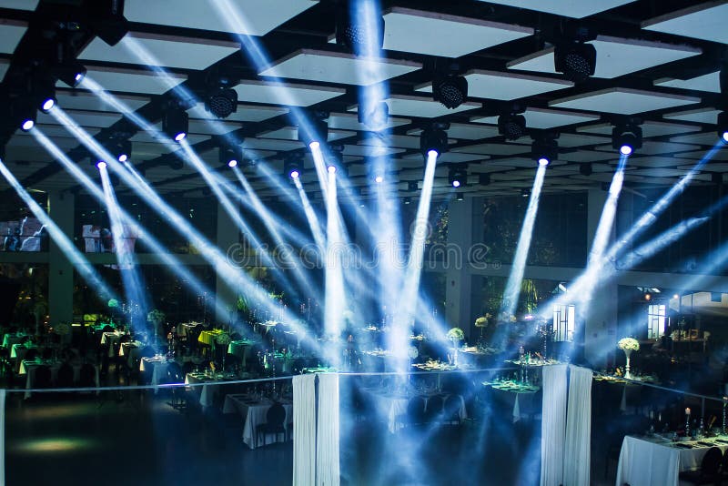 Beautiful Hall Lighting Celebrations. Stock Photo - Image of party ...