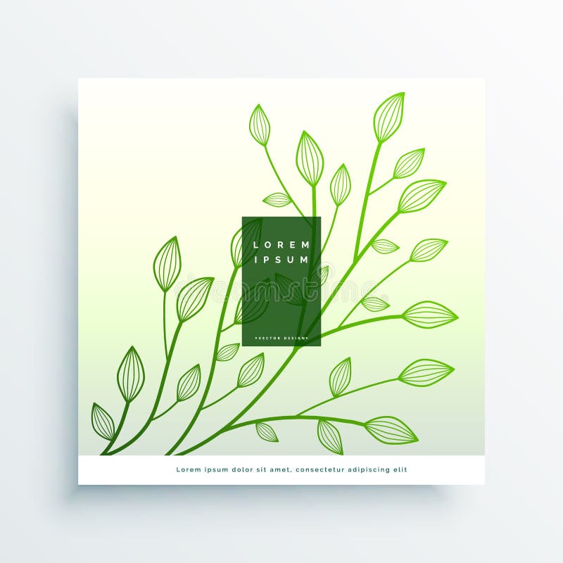 Beautiful Hand Drawn Leaves Background Stock Vector - Illustration of ...