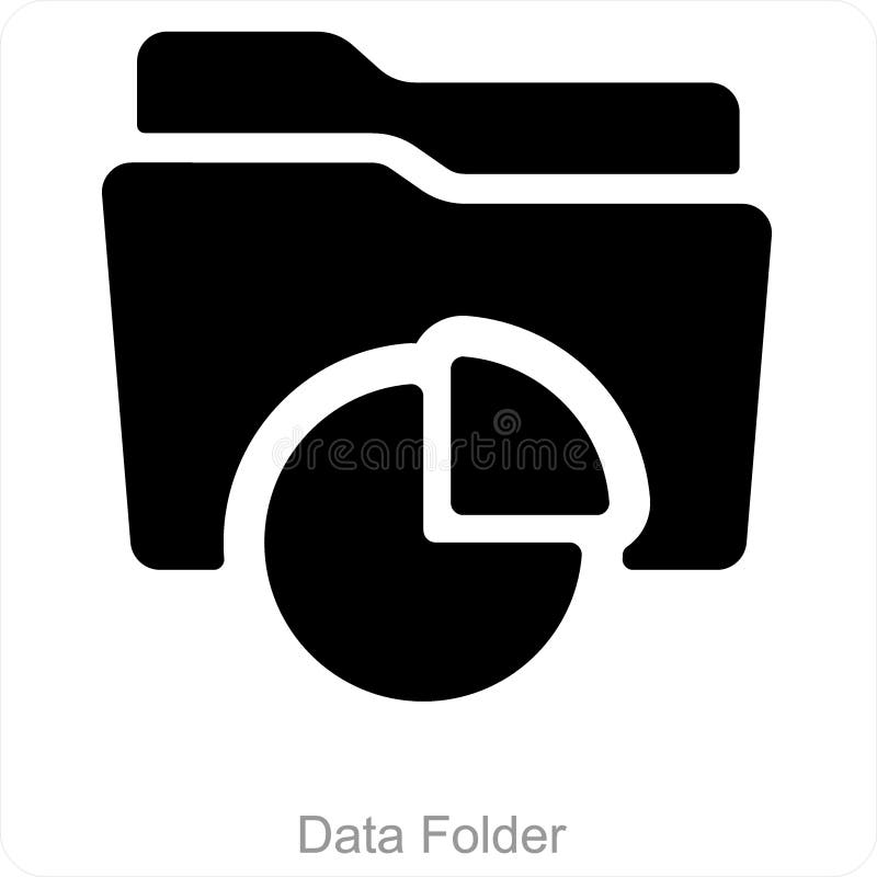 Data Folder stock vector. Illustration of analytics - 265655399