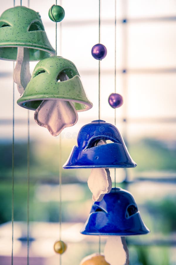 Ceramic wind chimes stock photo. Image of hanging, ceramic - 7078818