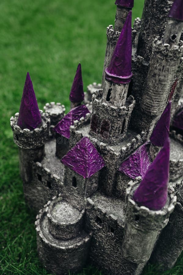 Handmade Toy Castle Building Made with Toothpicks and Plasticine Balls ...