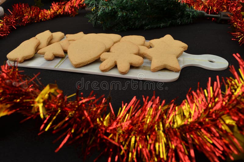 Beautiful Handmade Cookies for Christmas Celebration Stock Image ...