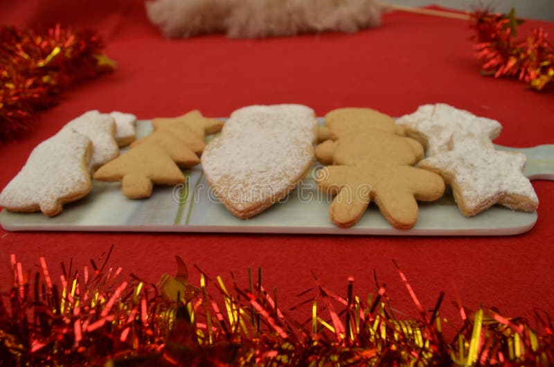 Beautiful Handmade Cookies for Christmas Celebration Stock Photo ...