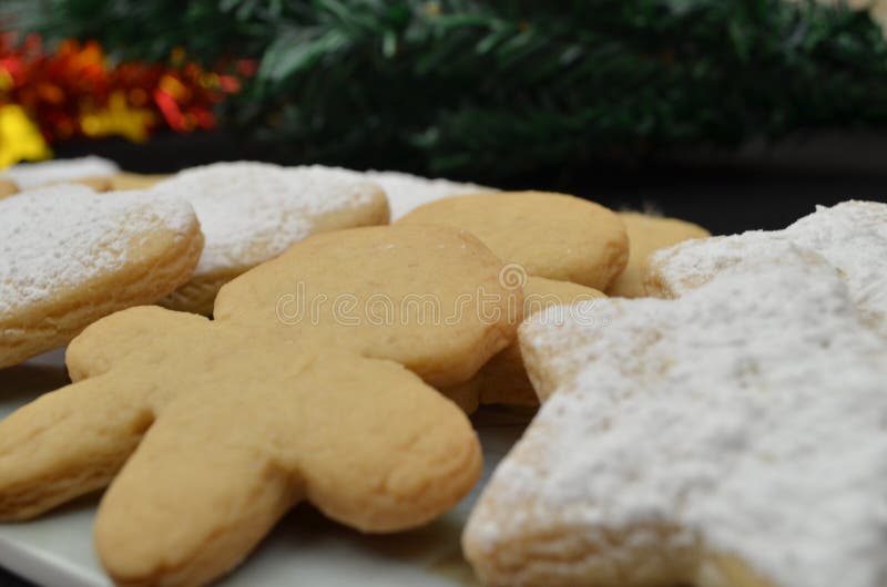 Beautiful Handmade Cookies for Christmas Celebration Stock Photo ...