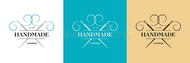 Beautiful handmade symbol stock vector. Illustration of label - 312732772