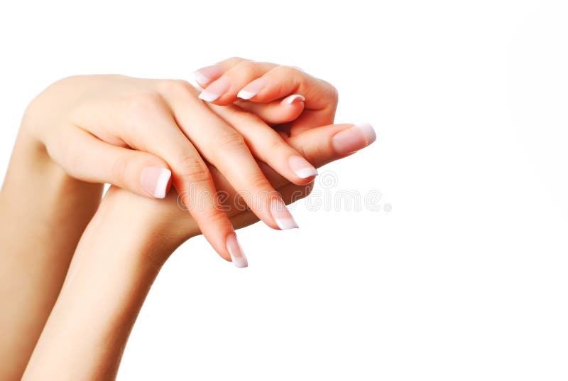 Beautiful hands stock image. Image of isolated, fingernail - 8693835