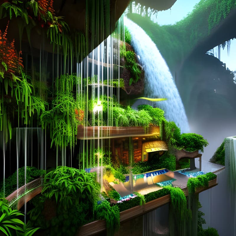 The Hanging Gardens of Babylon Depiction Stock Illustration ... The Hanging Gardens of Babylon Depiction Stock Illustration ...