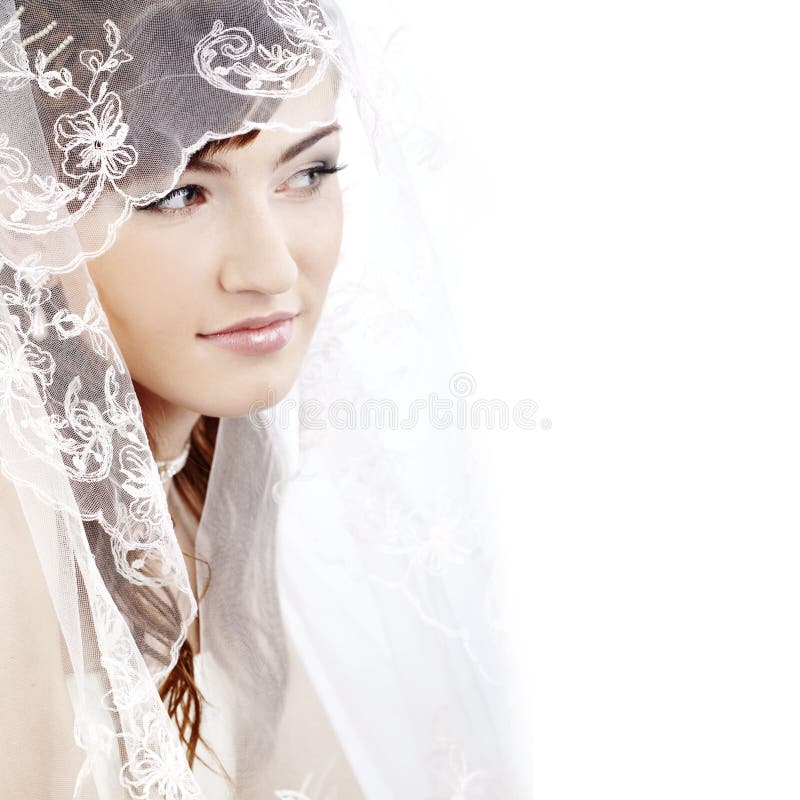 Beautiful happy bride stock image. Image of portrait - 13779295