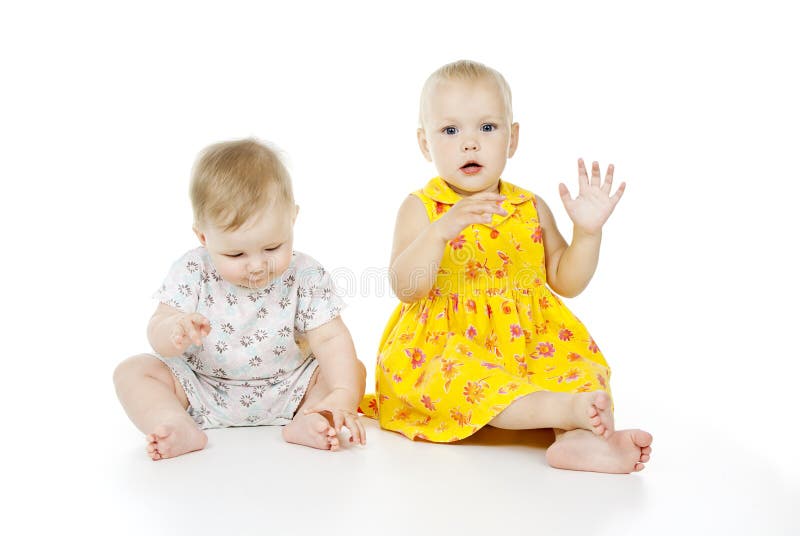 Beautiful Happy Children Play Stock Photo - Image of female, emotion ...