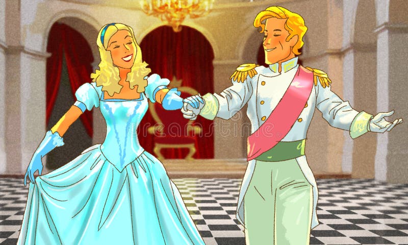 Dancing Prince and Princess Stock Vector - Illustration of dancing ...