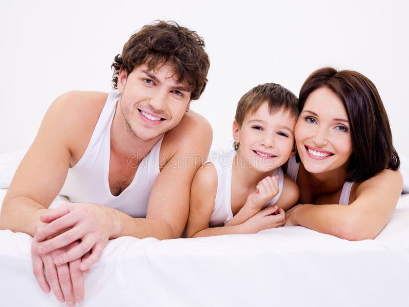 Beautiful happy family stock photo. Image of portrait - 12146456