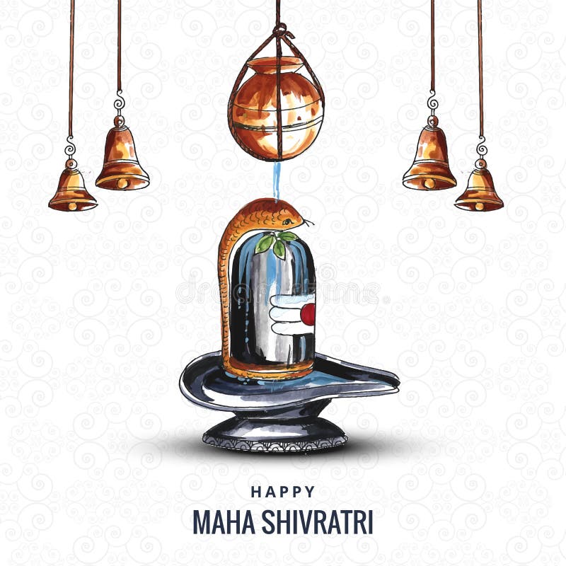 Beautiful Happy Maha Shivratri Greeting Card with Shivling Background ... Beautiful Happy Maha Shivratri Greeting Card with Shivling Background ...