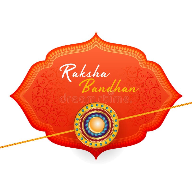 Happy Raksha Bandhan Wishes Greeting Card Design Stock Vector ...