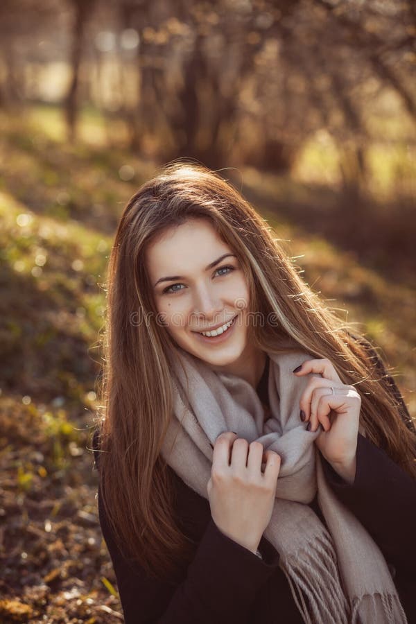 Beautiful Happy Smiling Woman Stock Image - Image of sunny, natural ...