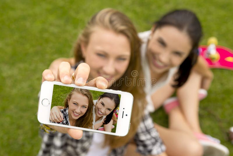 Beautiful and Happy Students Stock Photo - Image of emotion, grass ...