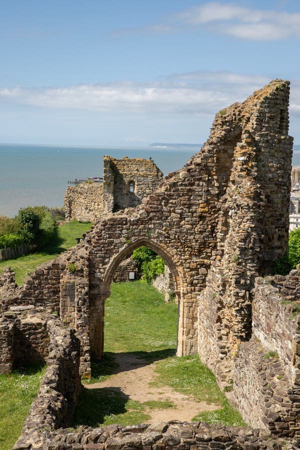 The Beautiful Hastings Castle Stock Photo - Image of hastings, heritage ...
