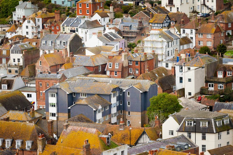 Beautiful Hastings Cityscape in England Stock Image - Image of urban ...