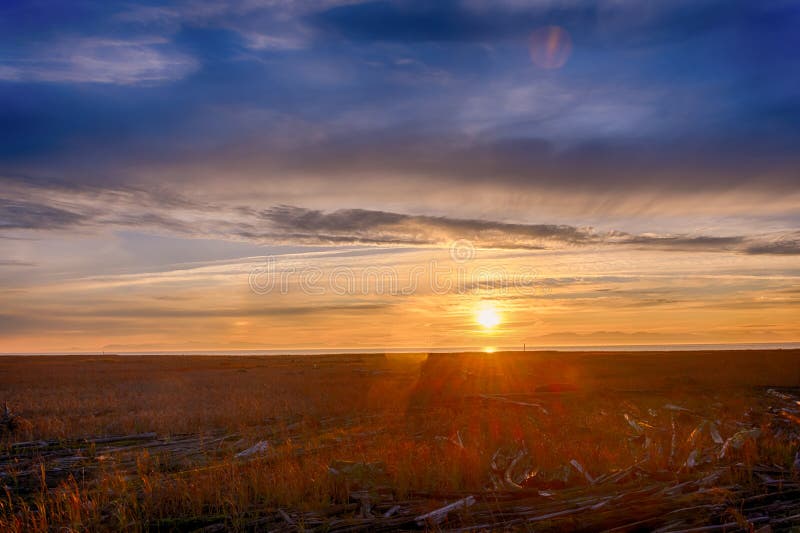 Beautiful HDR Sunset Landscape Stock Photo - Image of earth, beautiful ...