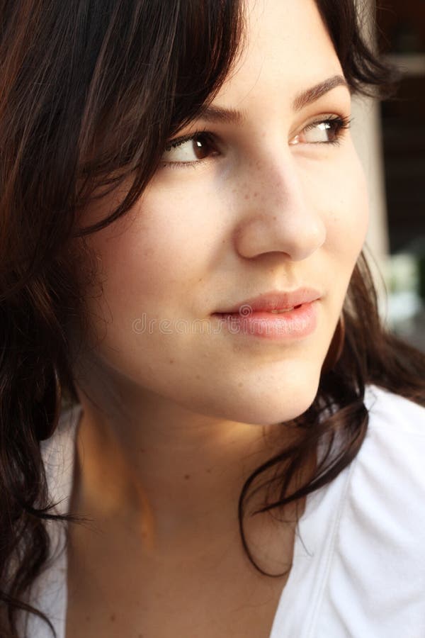 Beautiful Woman with Braids Headshot Stock Image - Image of face ...